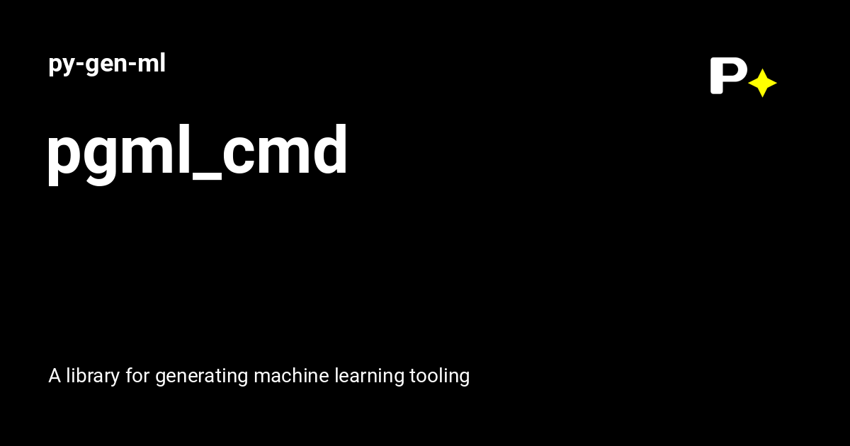 pgml_cmd - py-gen-ml